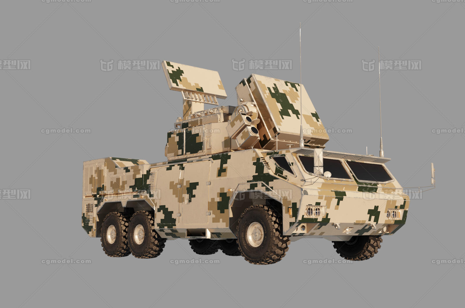红旗-17A防空导弹系统(HQ-17A)模型-其他器械模型库-3ds Max(.max)模型下载-cg模型网