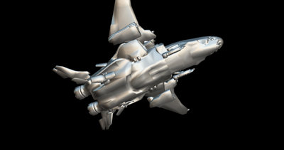 F-41战斗机 科幻飞机模型-军用飞机模型库-Blender(.blend)模型下载-cg模型网