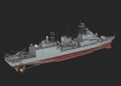 韩国海军 广开土大王级导弹驱逐舰KDX1模型-军舰模型库-3ds Max(.max)模型下载-cg模型网
