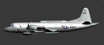 美国海军的EP-3型侦察机模型-军用飞机模型库-3ds Max(.max)模型下载-cg模型网