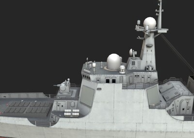 PBR 中国海军模型-军舰模型库-3ds Max(.max)模型下载-cg模型网