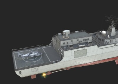 PBR 中国海军模型-军舰模型库-3ds Max(.max)模型下载-cg模型网