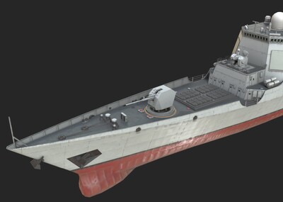 PBR 中国海军模型-军舰模型库-3ds Max(.max)模型下载-cg模型网