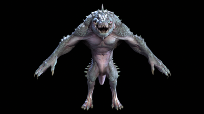 Mutant Croc-突变鳄鱼人模型-爬行模型库-FBX(.fbx)模型下载-cg模型网