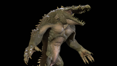 Mutant Croc-突变鳄鱼人模型-爬行模型库-FBX(.fbx)模型下载-cg模型网