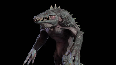 Mutant Croc-突变鳄鱼人模型-爬行模型库-FBX(.fbx)模型下载-cg模型网