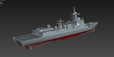 052D驱逐舰模型-军舰模型库-3ds Max(.max)模型下载-cg模型网