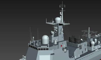 052D驱逐舰模型-军舰模型库-3ds Max(.max)模型下载-cg模型网