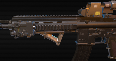 HK416 M416德国步枪自动步枪游戏模型-枪械模型模型库-Blender(.blend)模型下载-cg模型网