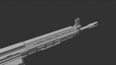 XT112步枪AR-15突击步枪精确射手模型-枪械模型模型库-Blender(.blend)模型下载-cg模型网