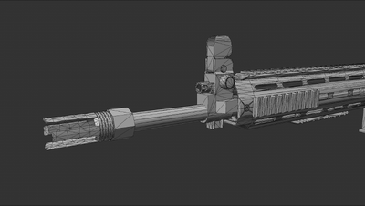 XT112步枪AR-15突击步枪精确射手模型-枪械模型模型库-Blender(.blend)模型下载-cg模型网
