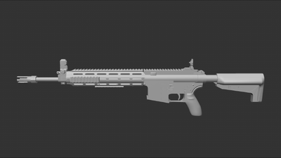 XT112步枪AR-15突击步枪精确射手模型-枪械模型模型库-Blender(.blend)模型下载-cg模型网