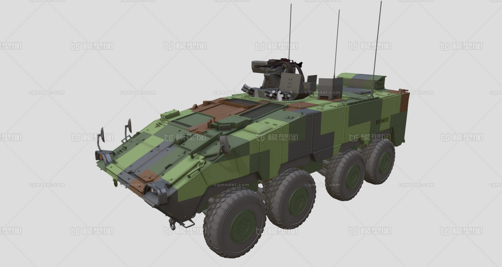 CM-32台湾云豹装甲车坦克车军队部队车模型-装甲车／坦克模型库-Blender(.blend)模型下载-cg模型网