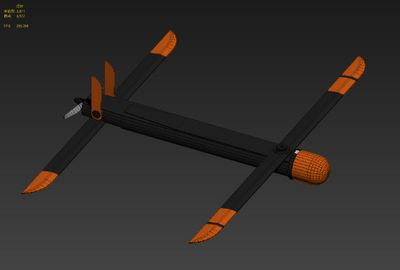 RF90巡飞弹模型-无人机模型库-3ds Max(.max)模型下载-cg模型网