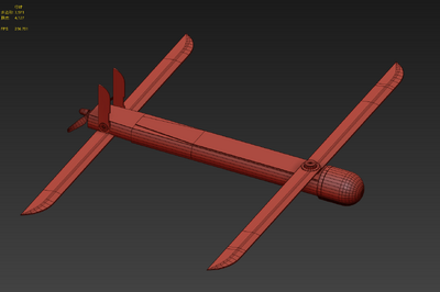 RF90巡飞弹模型-无人机模型库-3ds Max(.max)模型下载-cg模型网