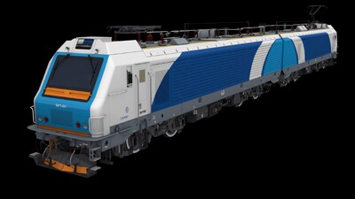 火车头模型 白俄火车模型-火车/轨道车模型库-FBX(.fbx)模型下载-cg模型网