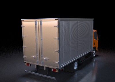 五十铃精灵箱式卡车-2017模型-大卡车模型库-3ds Max(.max)模型下载-cg模型网