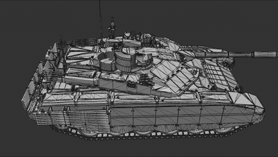 T-90M T90M主战坦克模型-装甲车／坦克模型库-Blender(.blend)模型下载-cg模型网