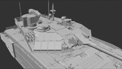 T-90M T90M主战坦克模型-装甲车／坦克模型库-Blender(.blend)模型下载-cg模型网