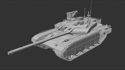 T-90M T90M主战坦克模型-装甲车／坦克模型库-Blender(.blend)模型下载-cg模型网