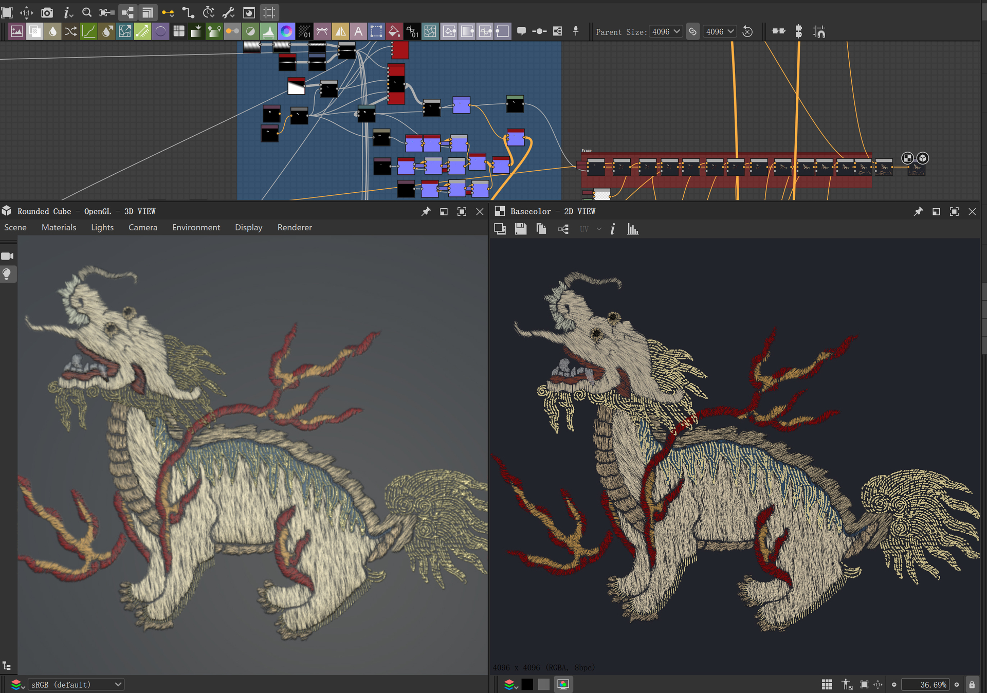 刺绣_Embroidery模型 - 角色/人物/生物 - 作品模型 - CG模型网