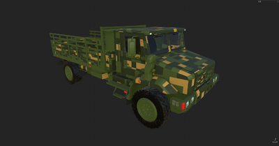 一汽CTM131 CTM134中型高机动卡车模型-装甲车／坦克模型库-3ds Max(.max)模型下载-cg模型网