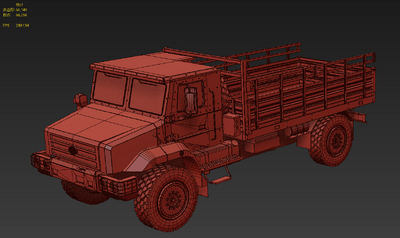 一汽CTM131中型高机动卡车模型-装甲车／坦克模型库-3ds Max(.max)模型下载-cg模型网