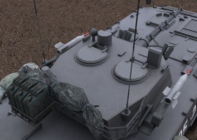 中国ZBD09式8X8轮式步兵战车装甲车模型-装甲车／坦克模型库-3ds Max(.max)模型下载-cg模型网