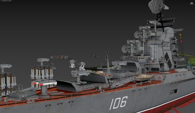 苏联1123型 莫斯科级模型-军舰模型库-3ds Max(.max)模型下载-cg模型网