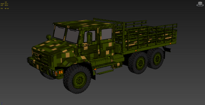 一汽CTM131第三代中型高机动卡车模型-装甲车／坦克模型库-3ds Max(.max)模型下载-cg模型网