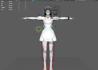 maya 面部绑定模型-孩子-女模型库-Unreal Engine模型下载-cg模型网