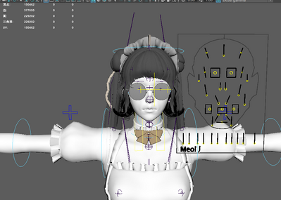 maya 面部绑定模型-孩子-女模型库-Unreal Engine模型下载-cg模型网