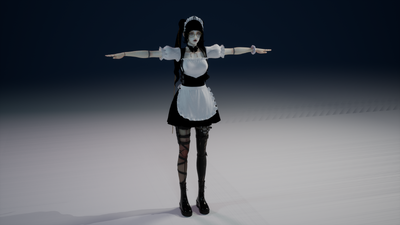 maya 面部绑定模型-孩子-女模型库-Unreal Engine模型下载-cg模型网