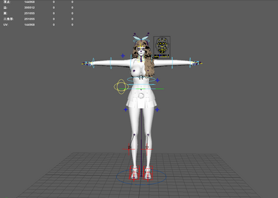 maya 面部绑定模型-女人模型库-Unreal Engine模型下载-cg模型网