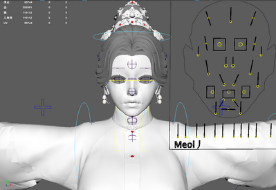 maya 面部绑定模型-女人模型库-Unreal Engine模型下载-cg模型网