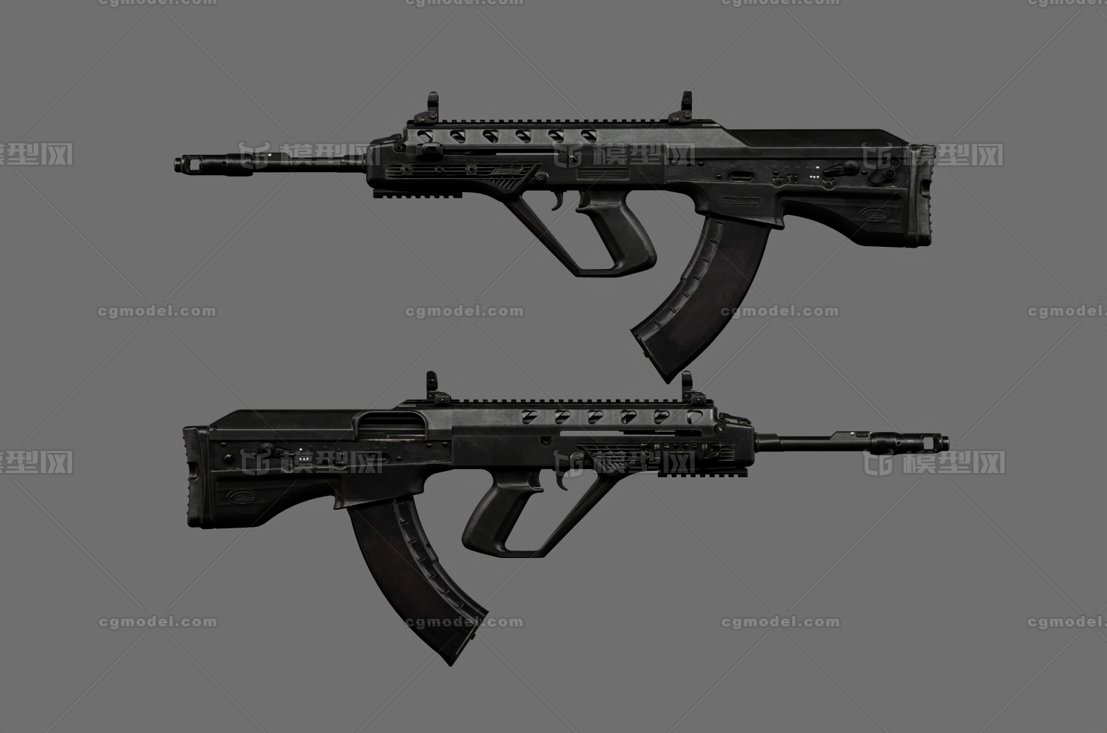 乌克兰Malyuk突击步枪模型-枪械模型模型库-FBX(.fbx)模型下载-cg模型网