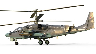 卡-52 Ka-52模型-军用直升机模型库-3ds Max(.max)模型下载-cg模型网