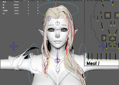maya 面部绑定模型-女人模型库-Unreal Engine模型下载-cg模型网