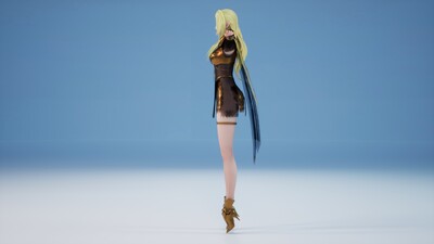 maya 面部绑定模型-女人模型库-Unreal Engine模型下载-cg模型网