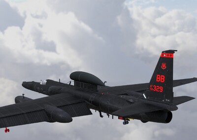 U2侦察机单座单发高空侦察机带驾驶舱控制模型-军用飞机模型库-3ds Max(.max)模型下载-cg模型网