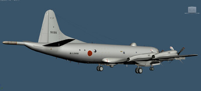 P-3C“猎户座”反潜巡逻机模型模型-军用飞机模型库-3ds Max(.max)模型下载-cg模型网