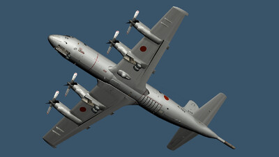 P-3C“猎户座”反潜巡逻机模型模型-军用飞机模型库-3ds Max(.max)模型下载-cg模型网