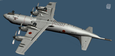 P-3C“猎户座”反潜巡逻机模型模型-军用飞机模型库-3ds Max(.max)模型下载-cg模型网
