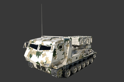 PHZ-11式履带式多管火箭炮模型-火炮器械模型库-3ds Max(.max)模型下载-cg模型网