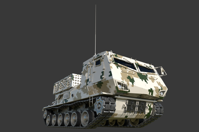 PHZ-11式履带式多管火箭炮模型-火炮器械模型库-3ds Max(.max)模型下载-cg模型网
