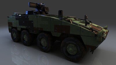 台湾省CM32“云豹”装甲车模型-装甲车／坦克模型库-3ds Max(.max)模型下载-cg模型网