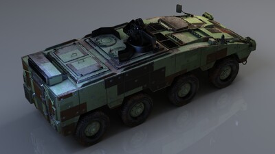 台湾省CM32“云豹”装甲车模型-装甲车／坦克模型库-3ds Max(.max)模型下载-cg模型网