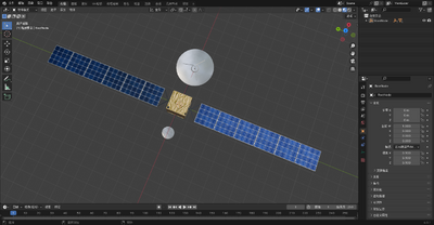 黄玉5号 FIA卫星模型-人造地球卫星模型库-Cinema 4D(.c4d)模型下载-cg模型网