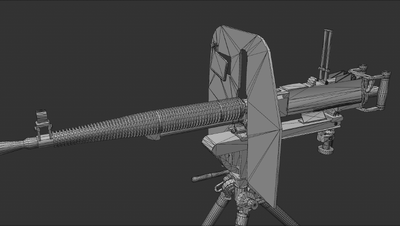 DS-39中型机枪DS39武器枪械二战苏联世界大战德什卡机枪模型-枪械模型模型库-Blender(.blend)模型下载-cg模型网
