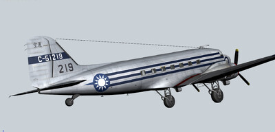 C47B (DC3)运输机3D模型模型-军用飞机模型库-3ds Max(.max)模型下载-cg模型网